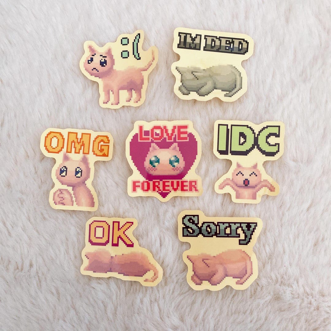 Needy Streamer Overload Cat Emote Sticker Bundle - Etsy