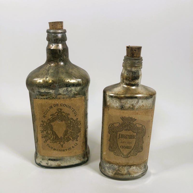 Antique Mercury Bottle - Etsy