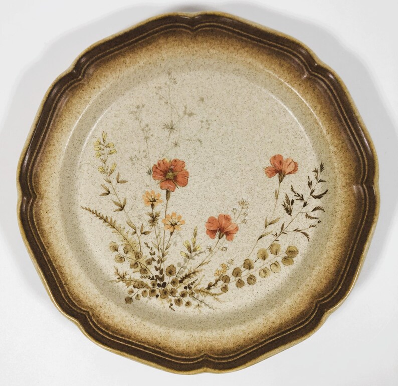 Vintage Mikasa Whole Wheat Jardiniere E8016 Stoneware Dinner Plate 10-3 ...