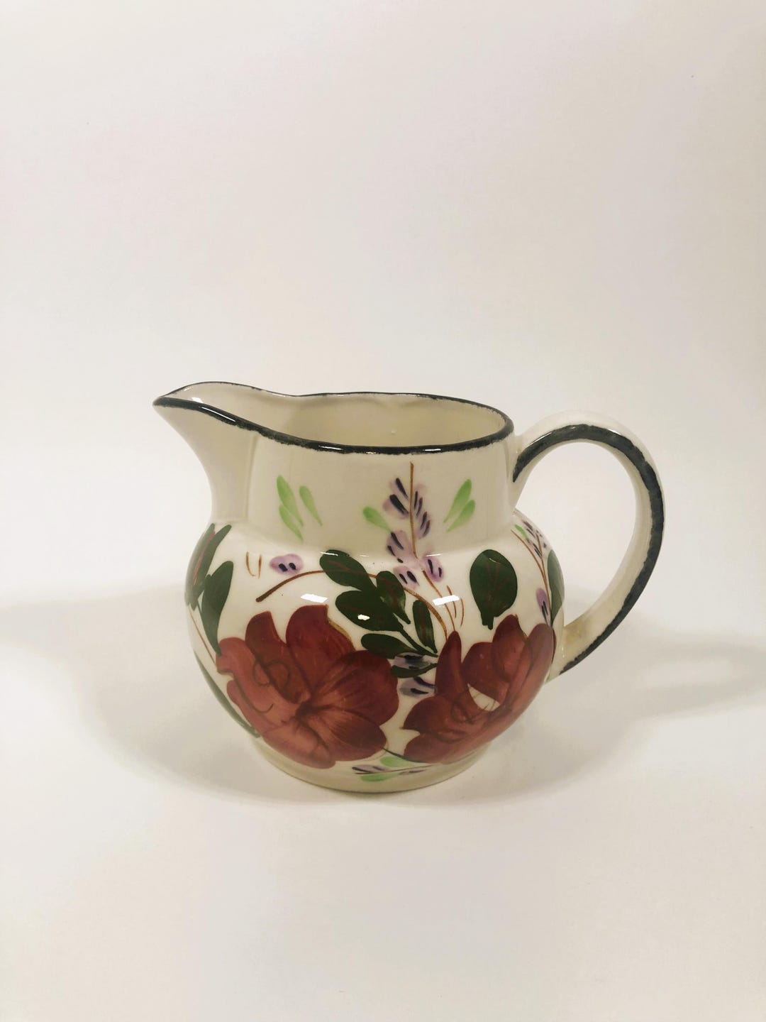 Vintage Blue Ridge Southern Potteries Annette's Wild Rose 5" Pitcher ...