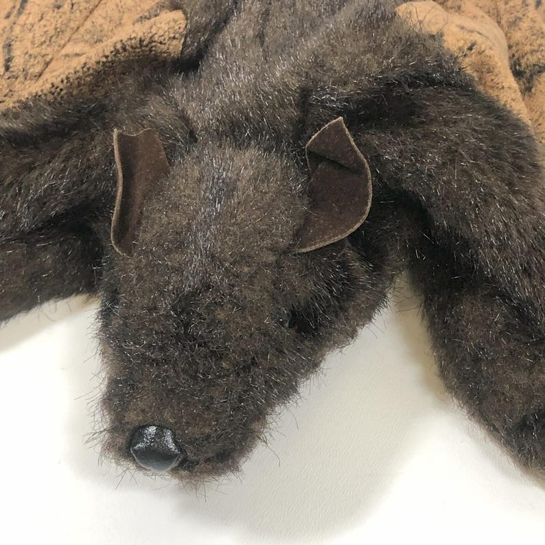 Vintage Folkmanis Plush Brown Fruit Bat Hand Puppet 23" Wing Span - Etsy