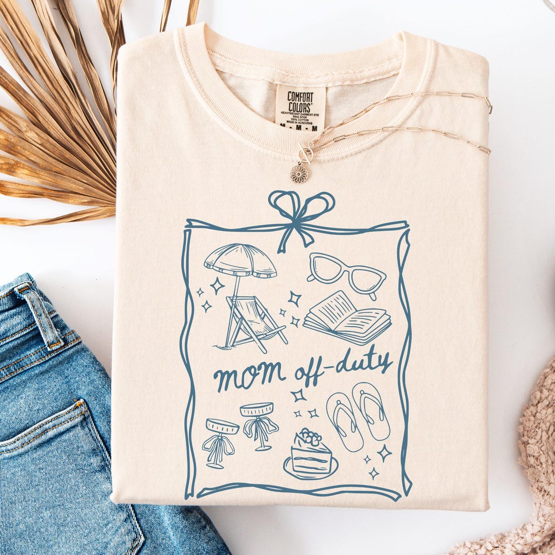 Coquette Mom off Duty Doodle Design Shirt - Gift for Mother's Day ...