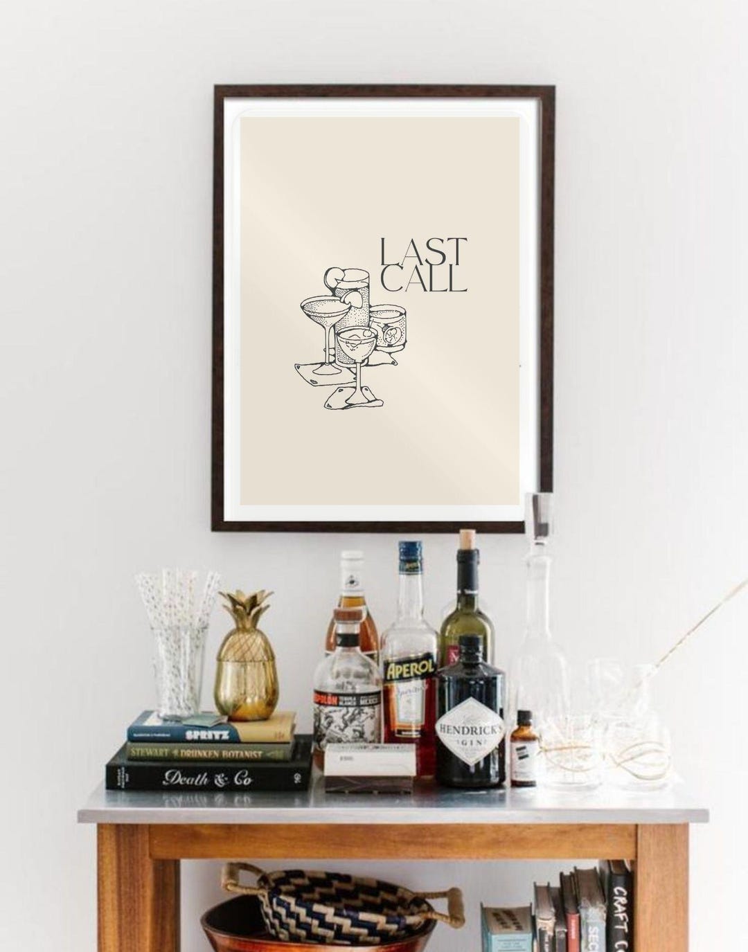 Last Call - Bar Cart Sign - Etsy
