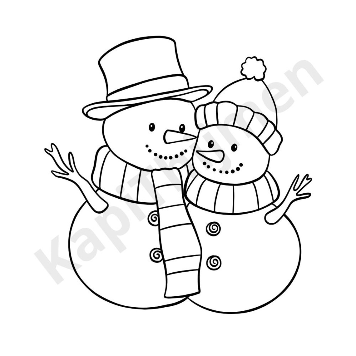 Cute Snowman Svg, Snowman Outline, Kid Snowman Cut File Clipart Snowman ...