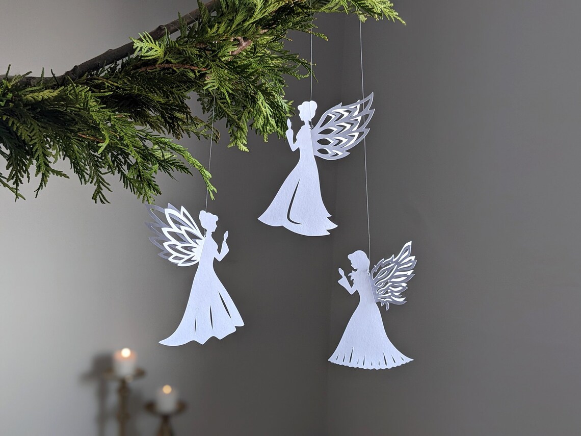 Angel SVG Angel Ornament Christmas Angel Decoration - Etsy