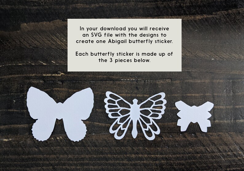 Butterfly SVG Butterfly Stickers ABIGAIL - Etsy