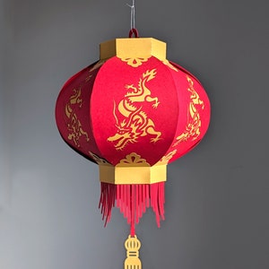 Dragon Lantern SVG: Chinese Lunar New Year Lantern Decoration (digital ...