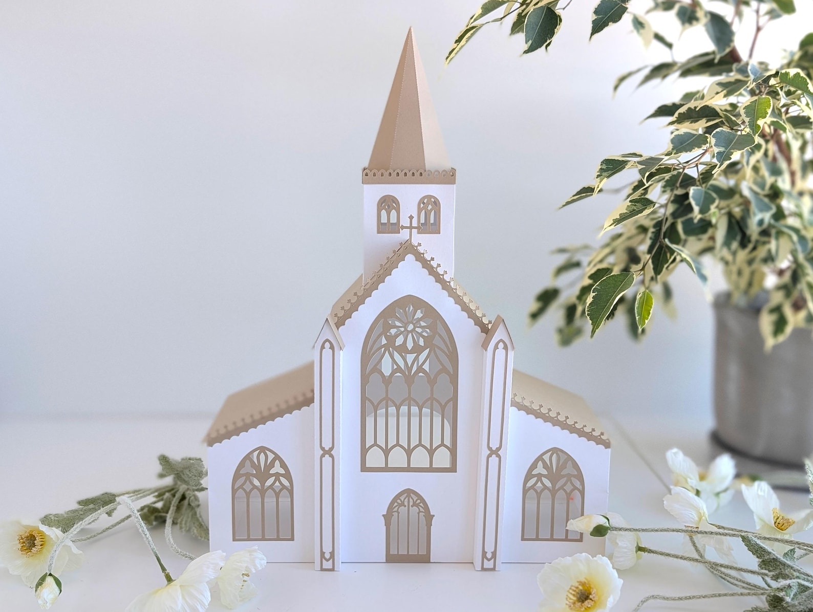 Paper Church SVG: Easter Cathedral Centerpiece (digital Download) - Etsy