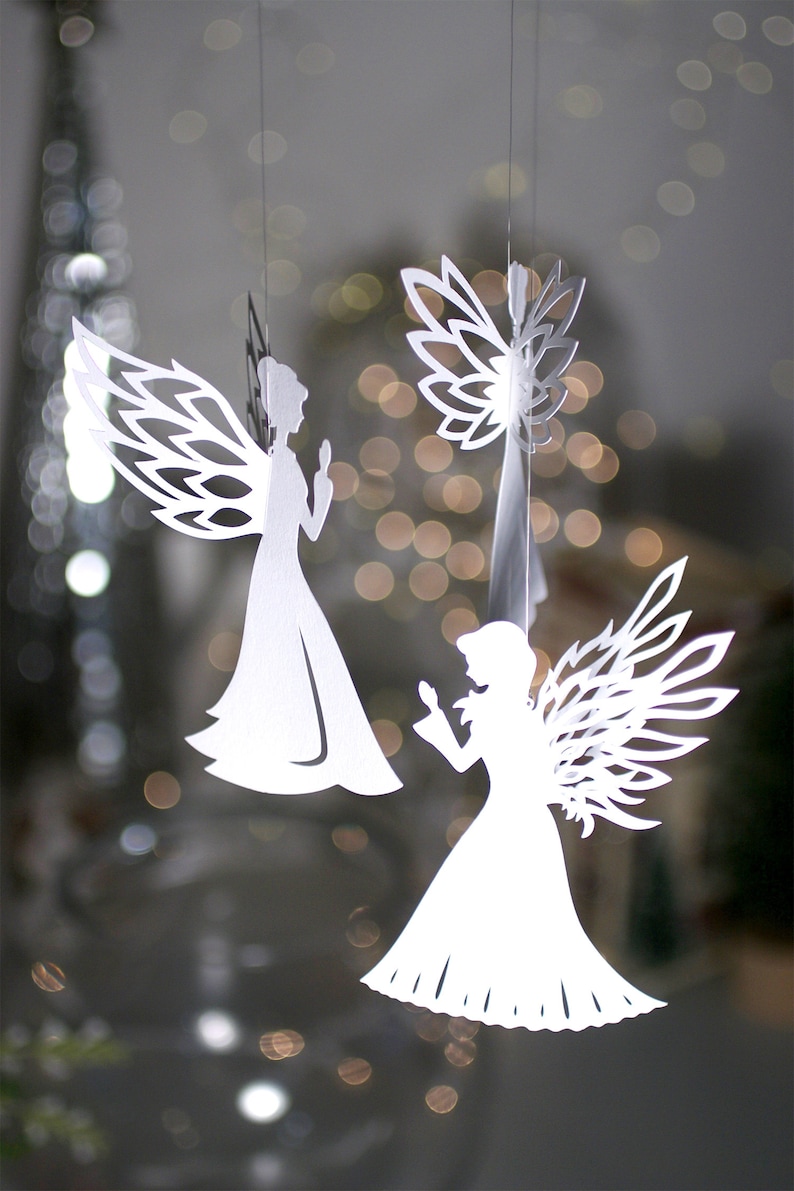 Angel SVG Angel Ornament Christmas Angel Decoration - Etsy