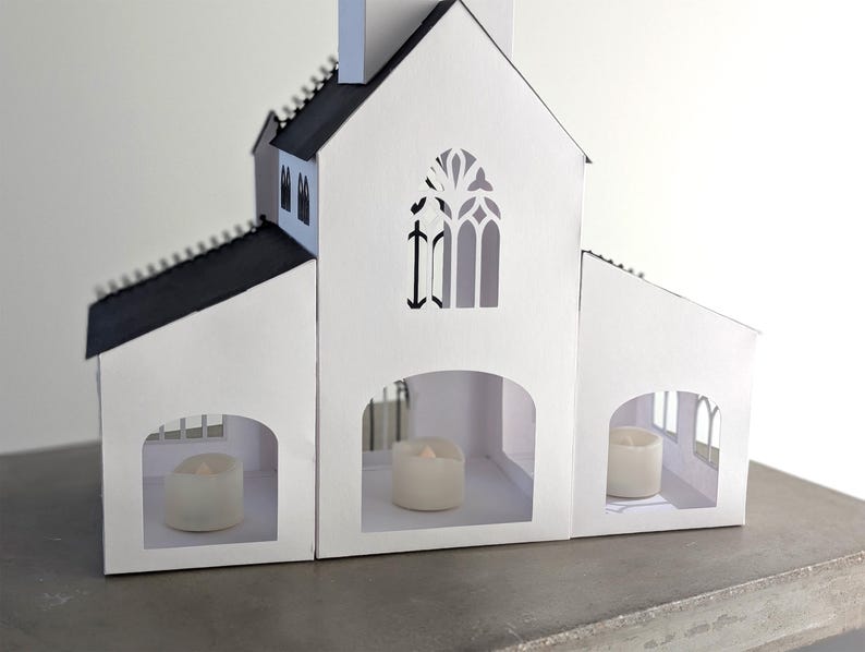 Paper Church SVG: Easter Cathedral Centerpiece (digital Download) - Etsy