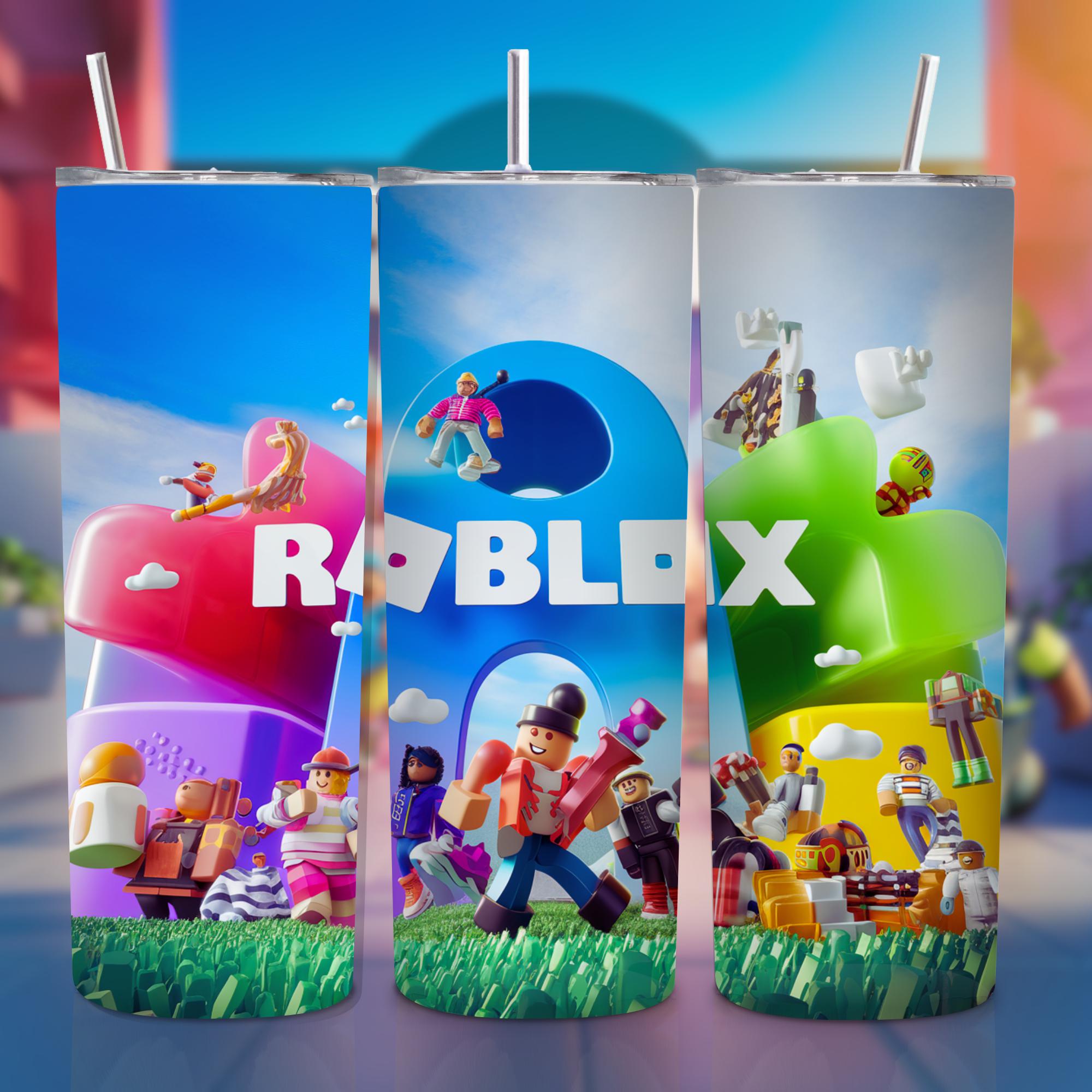 3 Bundle Roblox Game Tumbler Wrap, 20oz Skinny Tumbler Sublimation ...