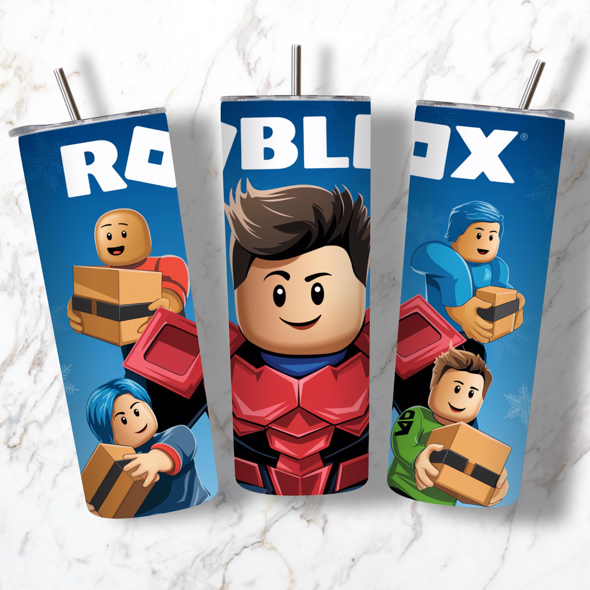 Roblox Game Character Tumbler Wrap PNG, 20 Oz Skinny Tumbler ...