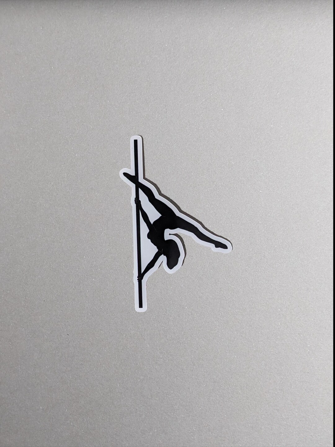 Transparent Vinyl Sticker, Pole Dance Sticker Extended Butterfly, Black ...