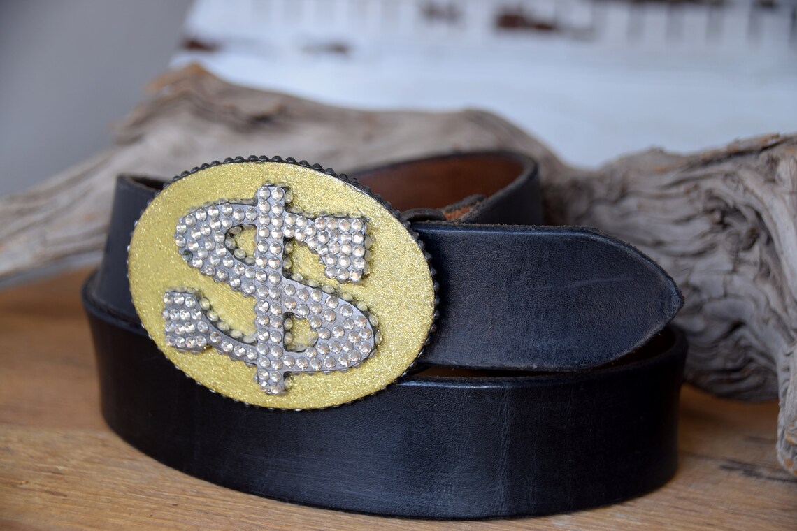 Bling Gold Dollar Buckle Rocker Metal Dollar Sign Belt Buckle | Etsy