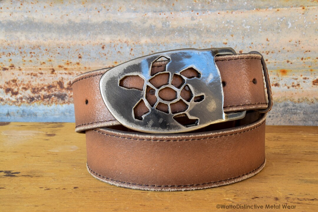 Turtle Metal Belt Buckle by WATTO Distinctive Metal Wear, Novelty ...