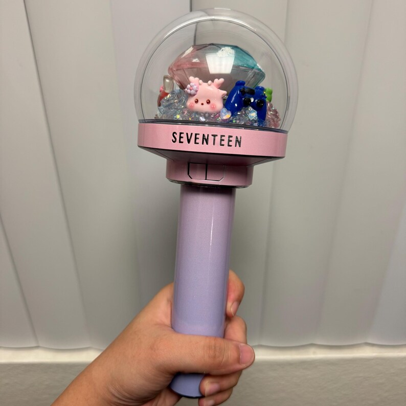 Seventeen V3 Light Stick Vinyl Skin Wrap Cover (SVT Carat Bong Version ...