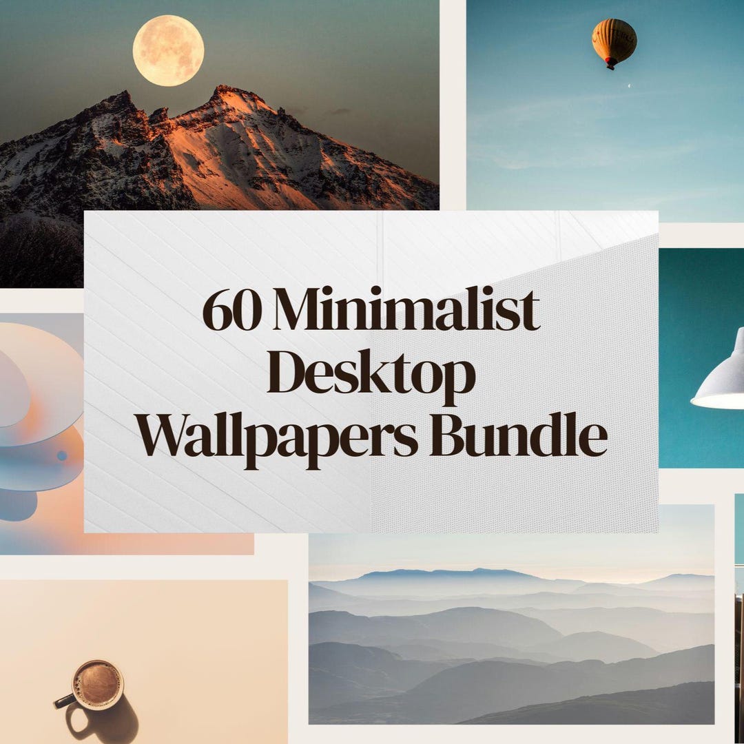 60 Minimalist Desktop 4K Wallpapers Bundle - Etsy Australia