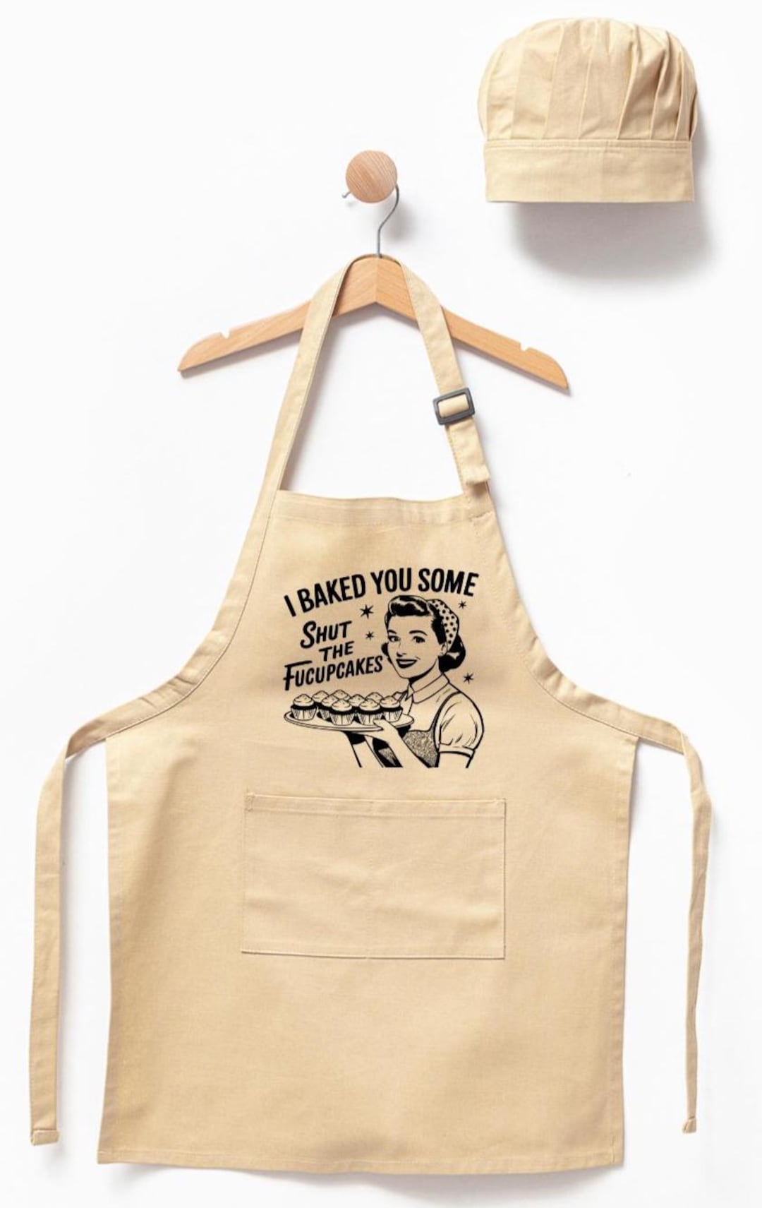 I Baked You Some Shut the Fucupcakes Apron, Funny Baking Apron, Baking ...