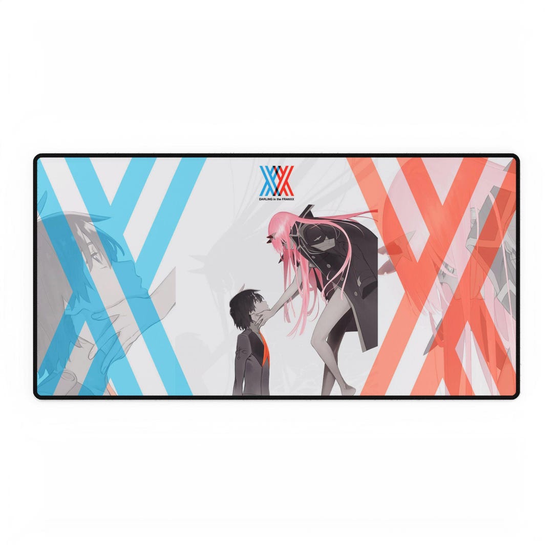 Desk Mat Darling in the Franxx Anime Mat Hiro X Zero Two Mousepad - Etsy