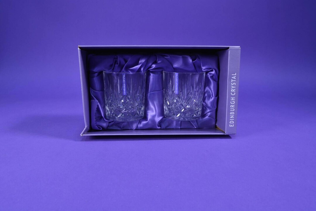 Edinburgh Crystal Whisky Glass Box of 2 (5026) - Etsy