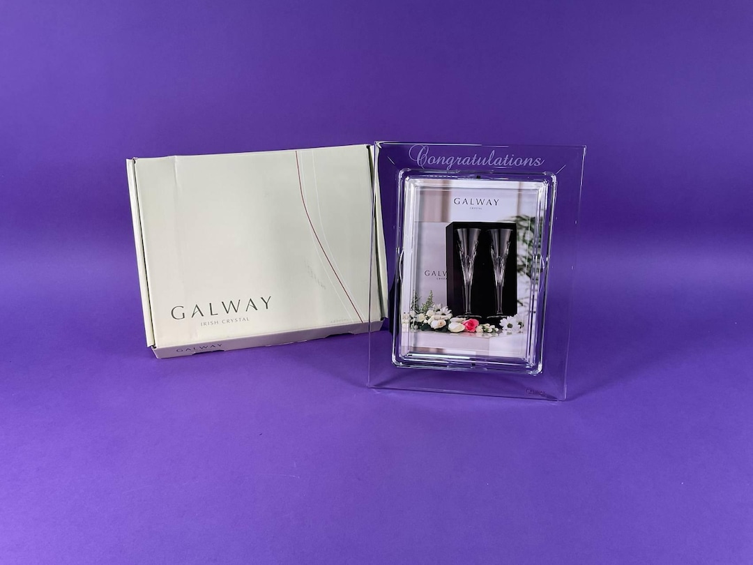 Galway Irish Crystal Congratulations 5x7 Frame - Etsy