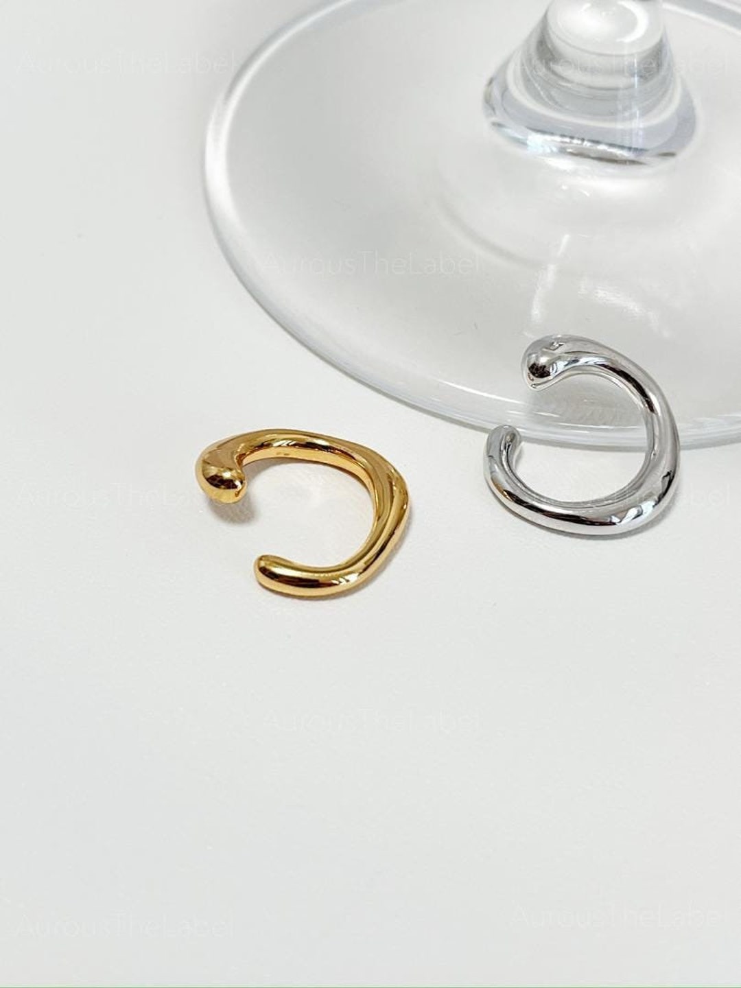 Minimalist Ear Cuff, Gold Irregular Ear Cuff, Abstract Ear Cuff ...