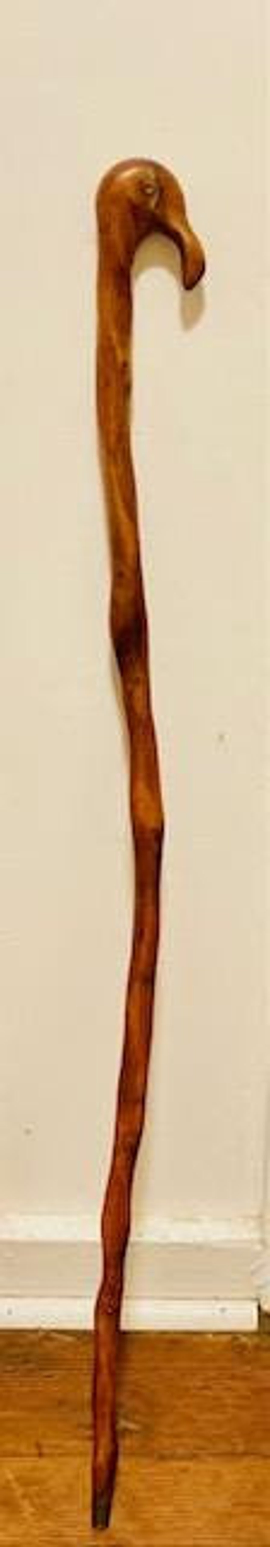 Burl Wood Flamingo Cane - Etsy