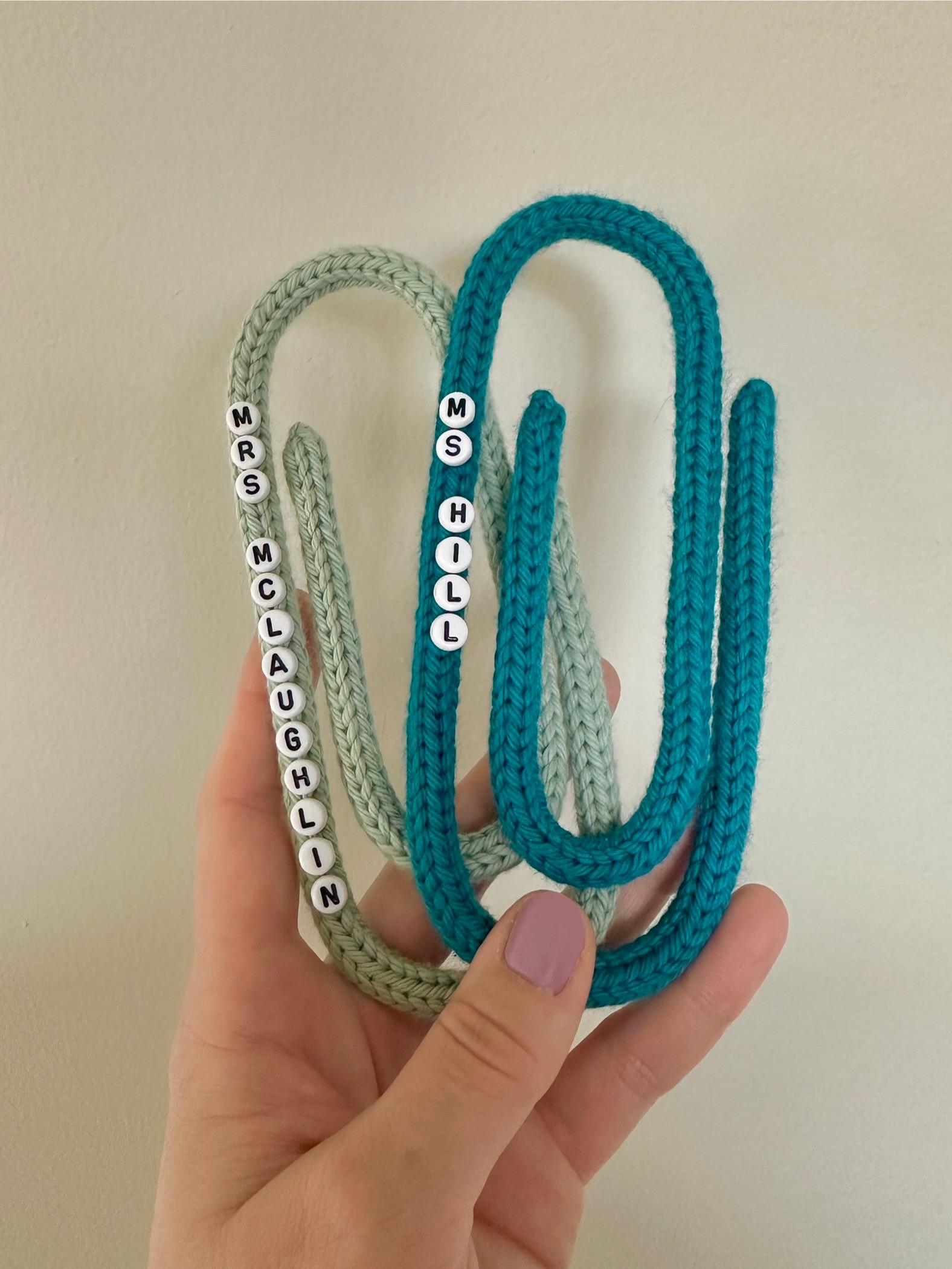 Knitted Wire Paper Clip, Teacher Appreciation Gift, Teacher Gifts ...