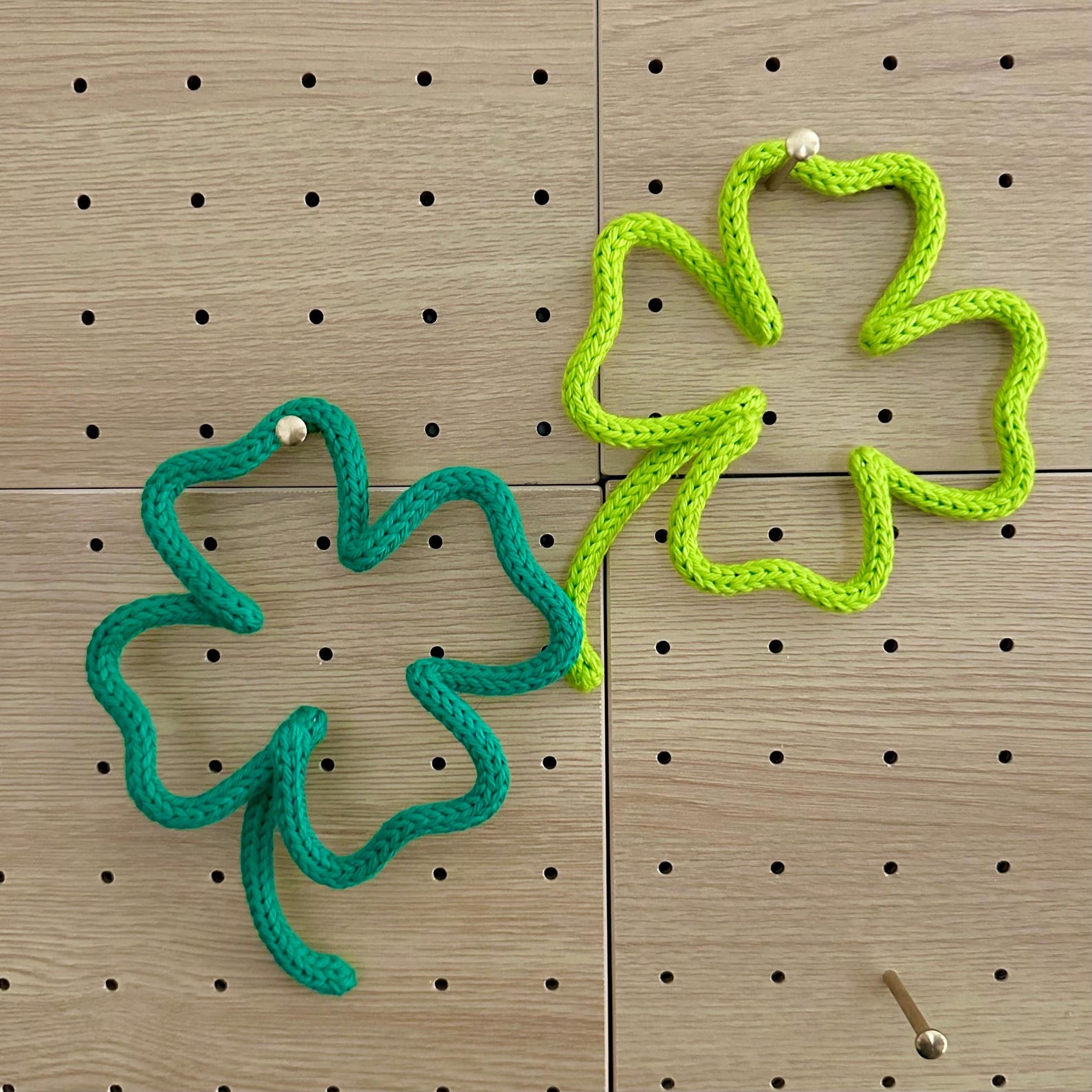 Knitted Wire Shamrock: Lucky Irish Decor, St. Patrick's Day - Etsy