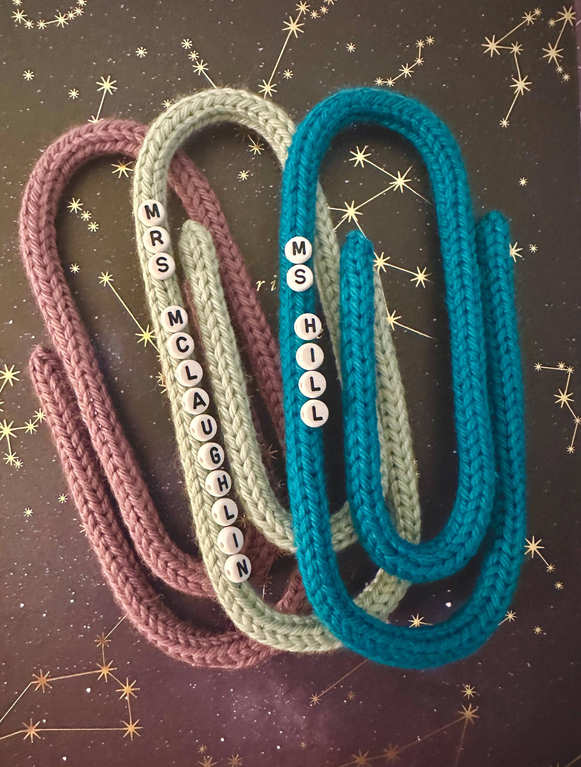 Knitted Wire Paper Clip, Teacher Appreciation Gift, Teacher Gifts ...
