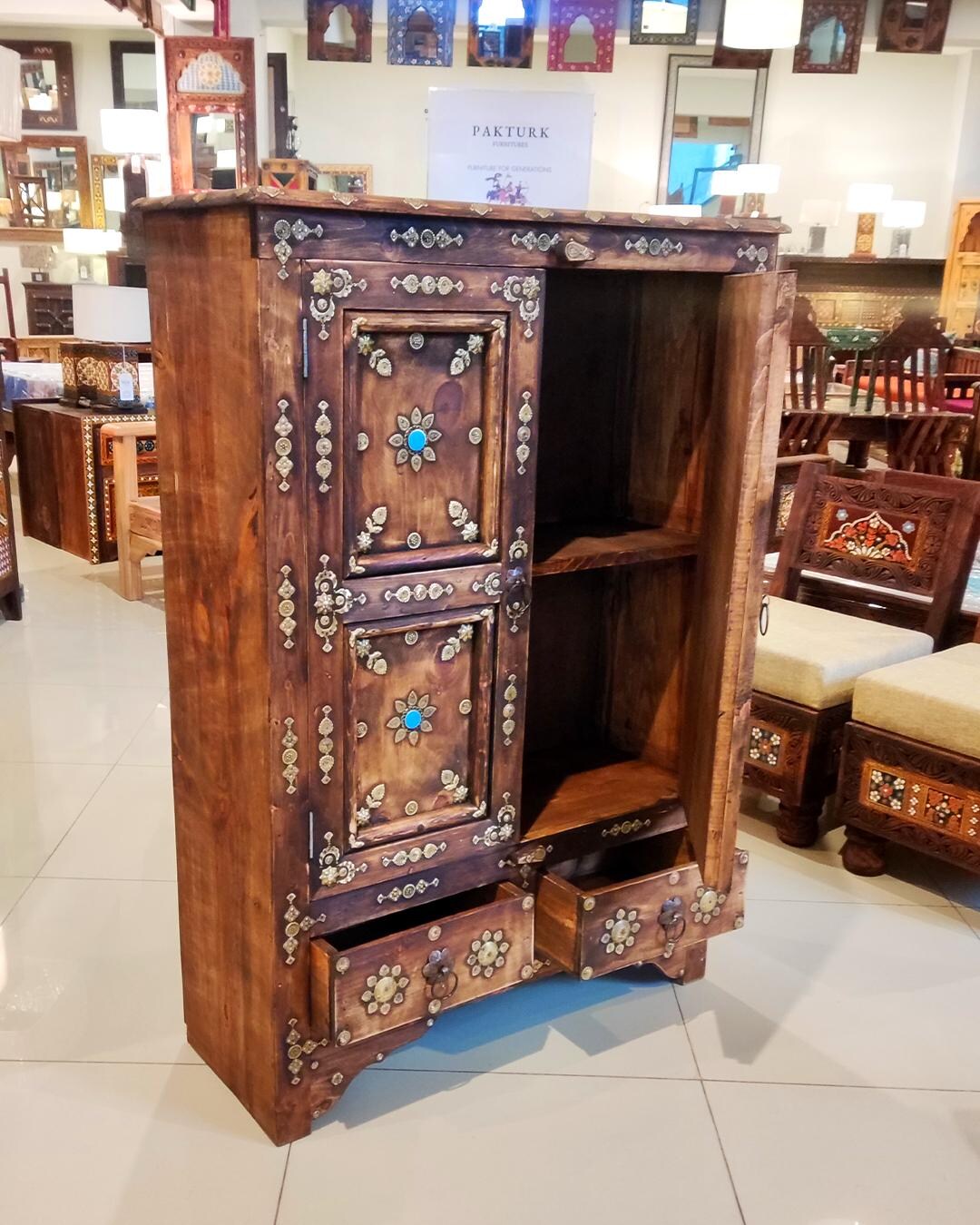 Handmade Turkan Cabinet – Vintage Wooden Storage Unit - Etsy