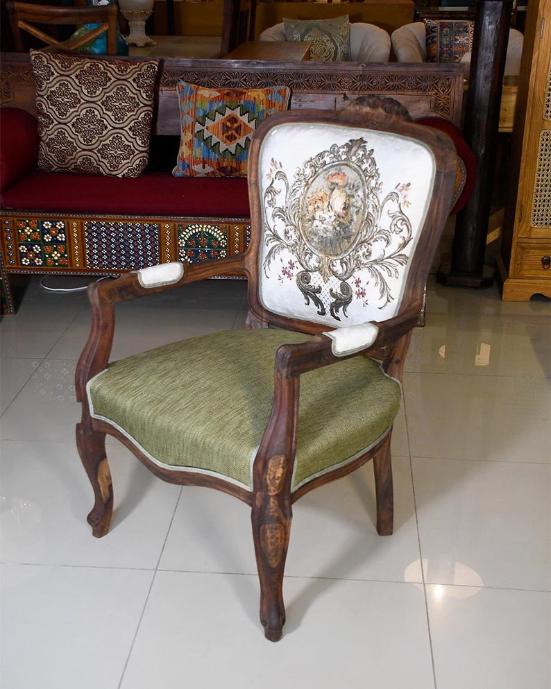 Handcrafted Turkish Chair – Elegant Rosewood Seating - Etsy