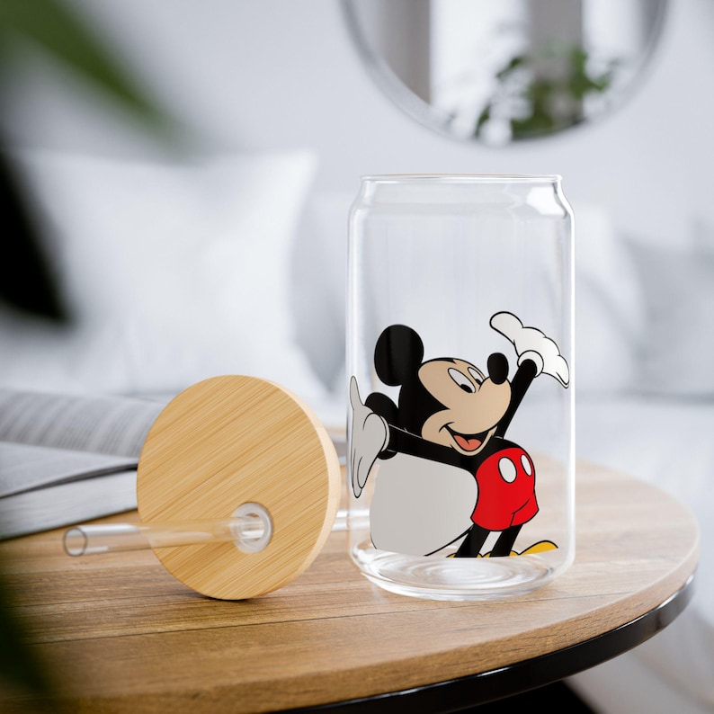 Disney Colletion Mickey Mouse and Friends Coffee Glass Cup, Drinkware ...