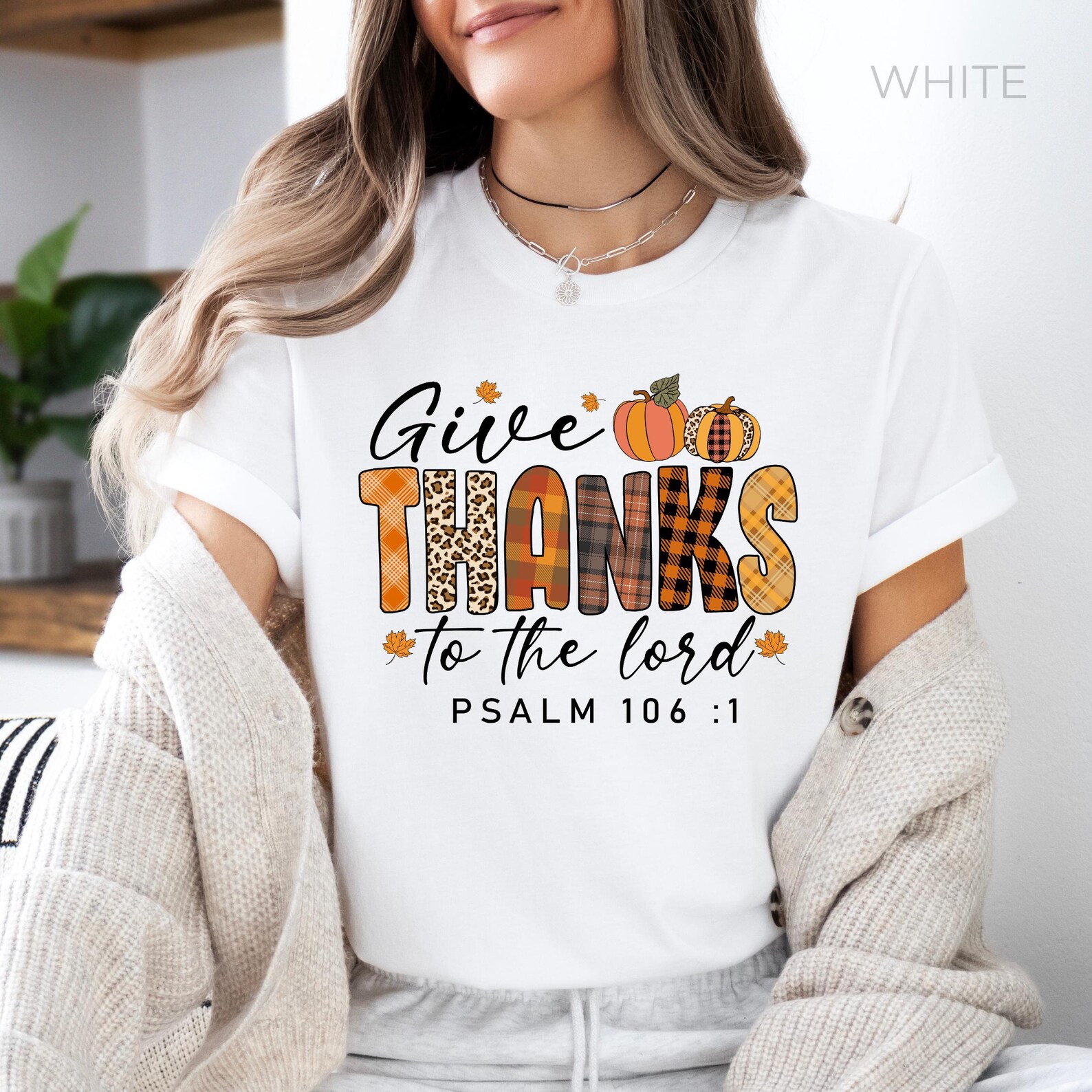 Give Thanks to the Lord Thanksgiving Sweatshirt, Christian Thanksgiving ...