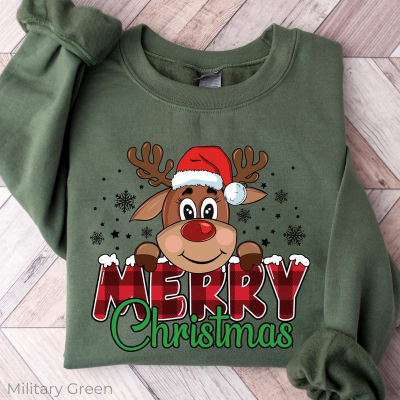 Reindeer Sweater - Etsy
