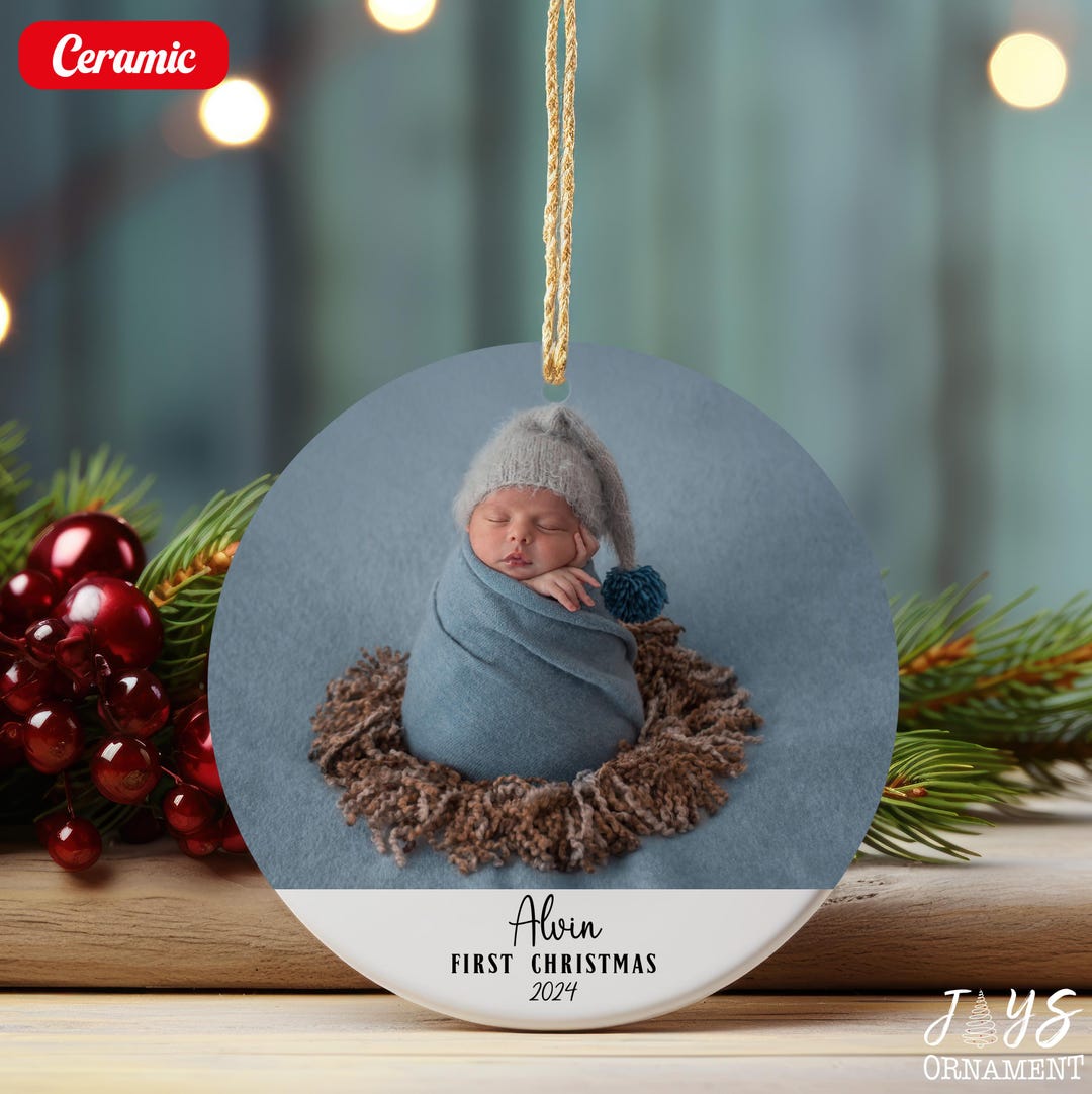Baby's First Christmas Ornament, Personalized First Christmas Ornament ...