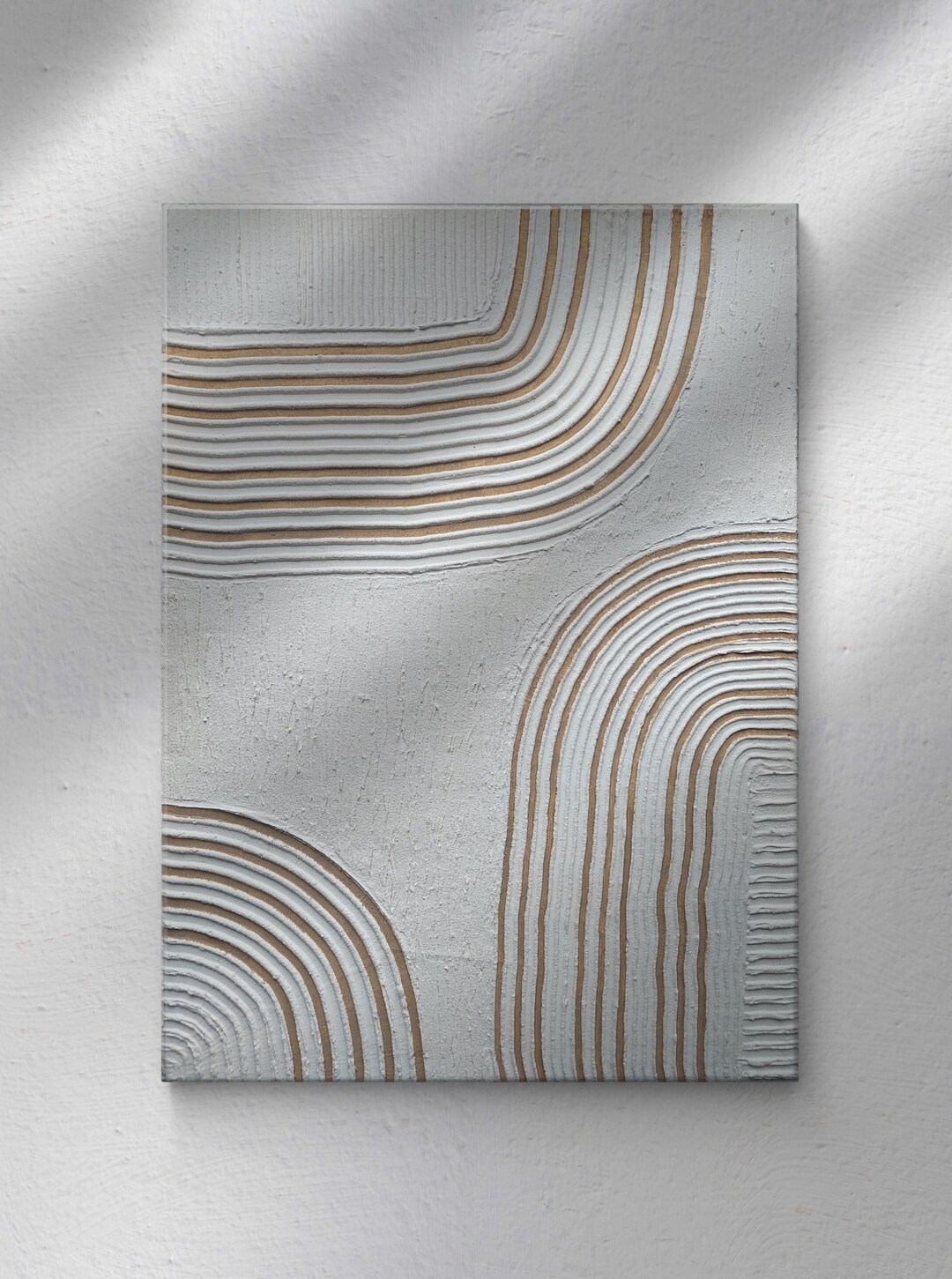 Plaster Art, Minimalist Painting, 3D Textured Wall Art, Textured ...