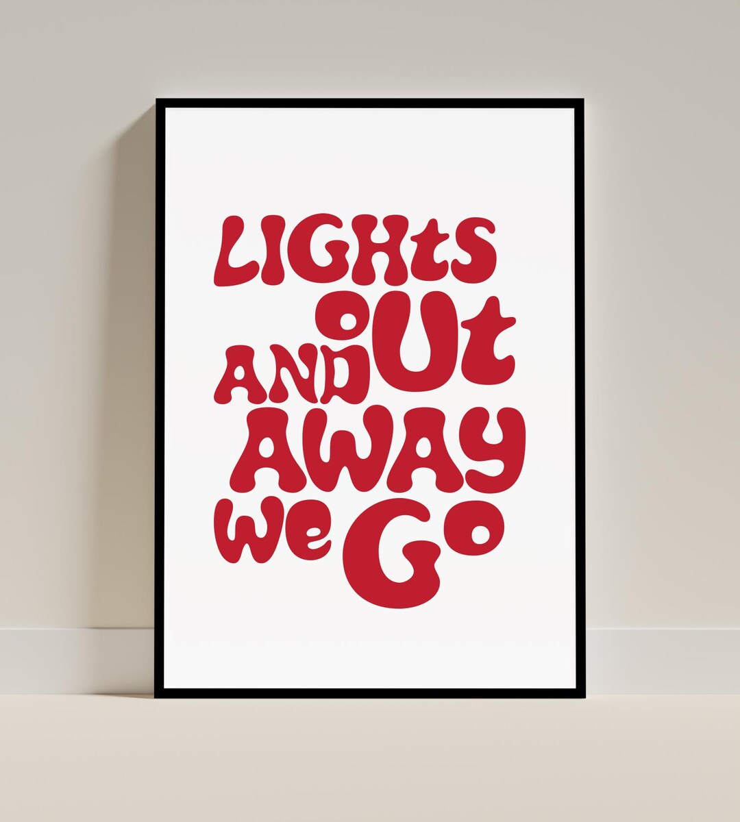 Lights Out & Away We Go | F1-inspired Print - Etsy