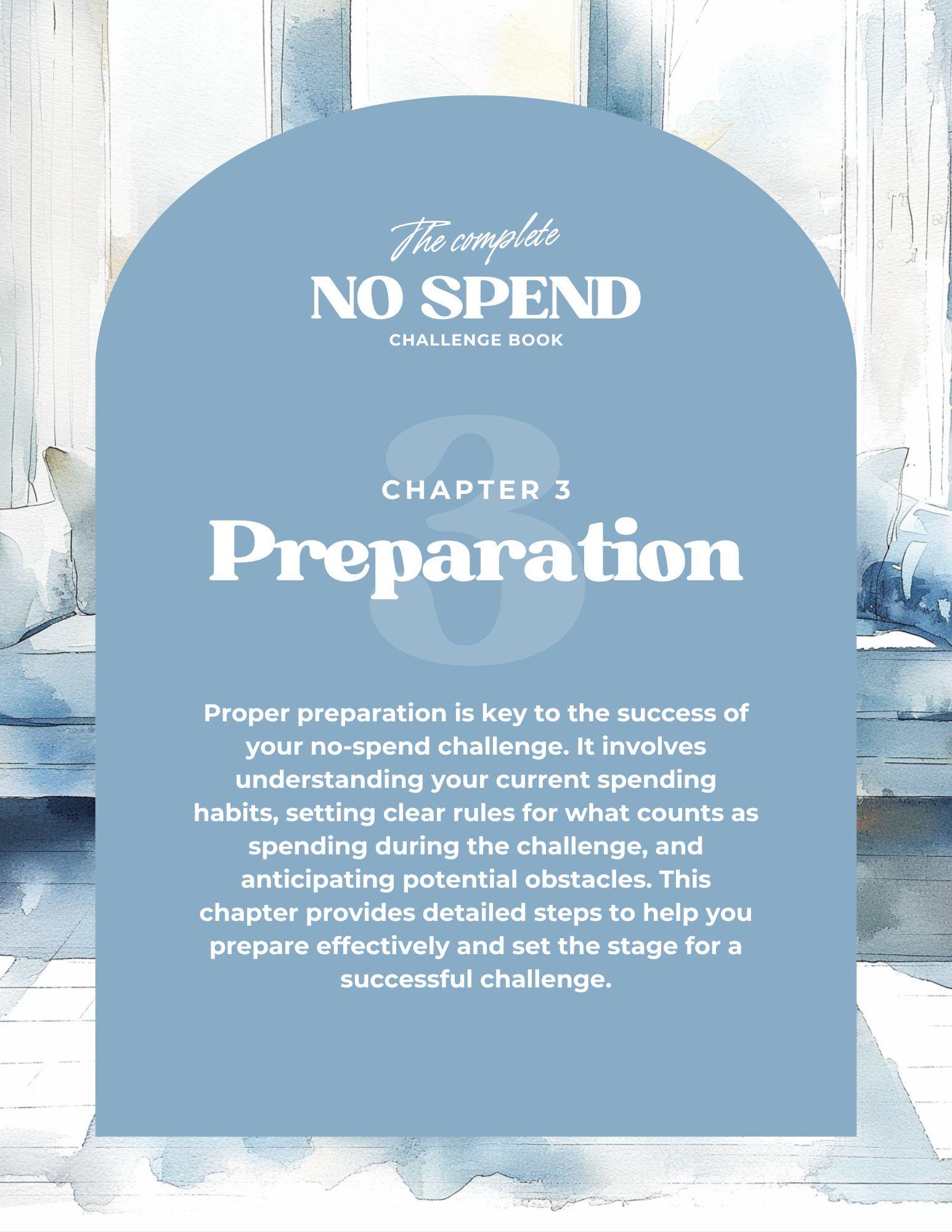 No Spend Challenge Workbook | Save Money Track Expenses Budgeting ...