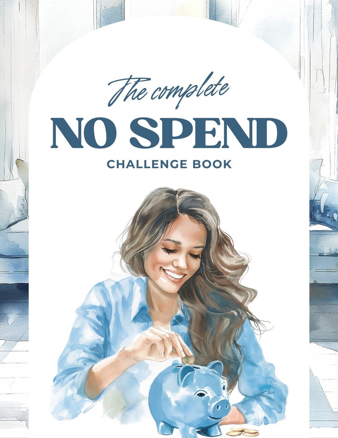 No Spend Challenge Workbook | Save Money Track Expenses Budgeting ...