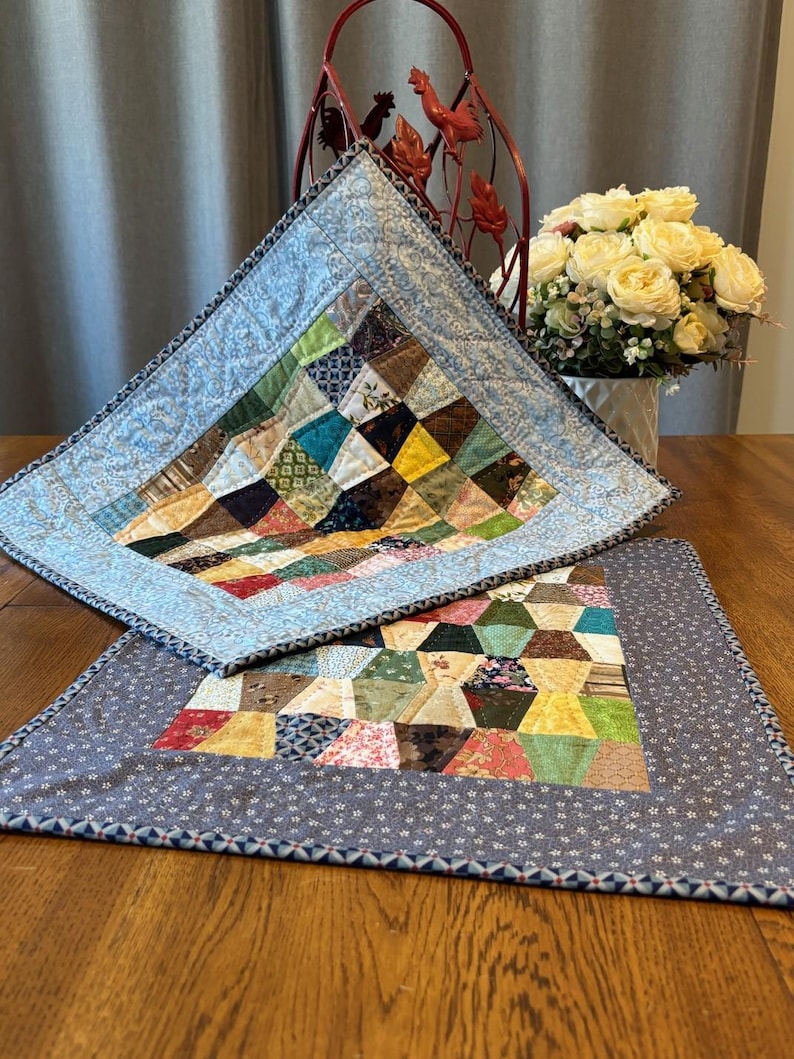 Mini Quilt Wall Hanging | Handmade Quilts | One of a Kind Small Quilt ...
