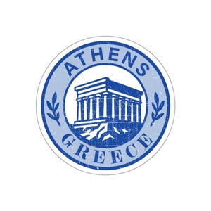 Athens Parthenon Sticker, Greek Architecture Decal, Traveler Gift - Etsy