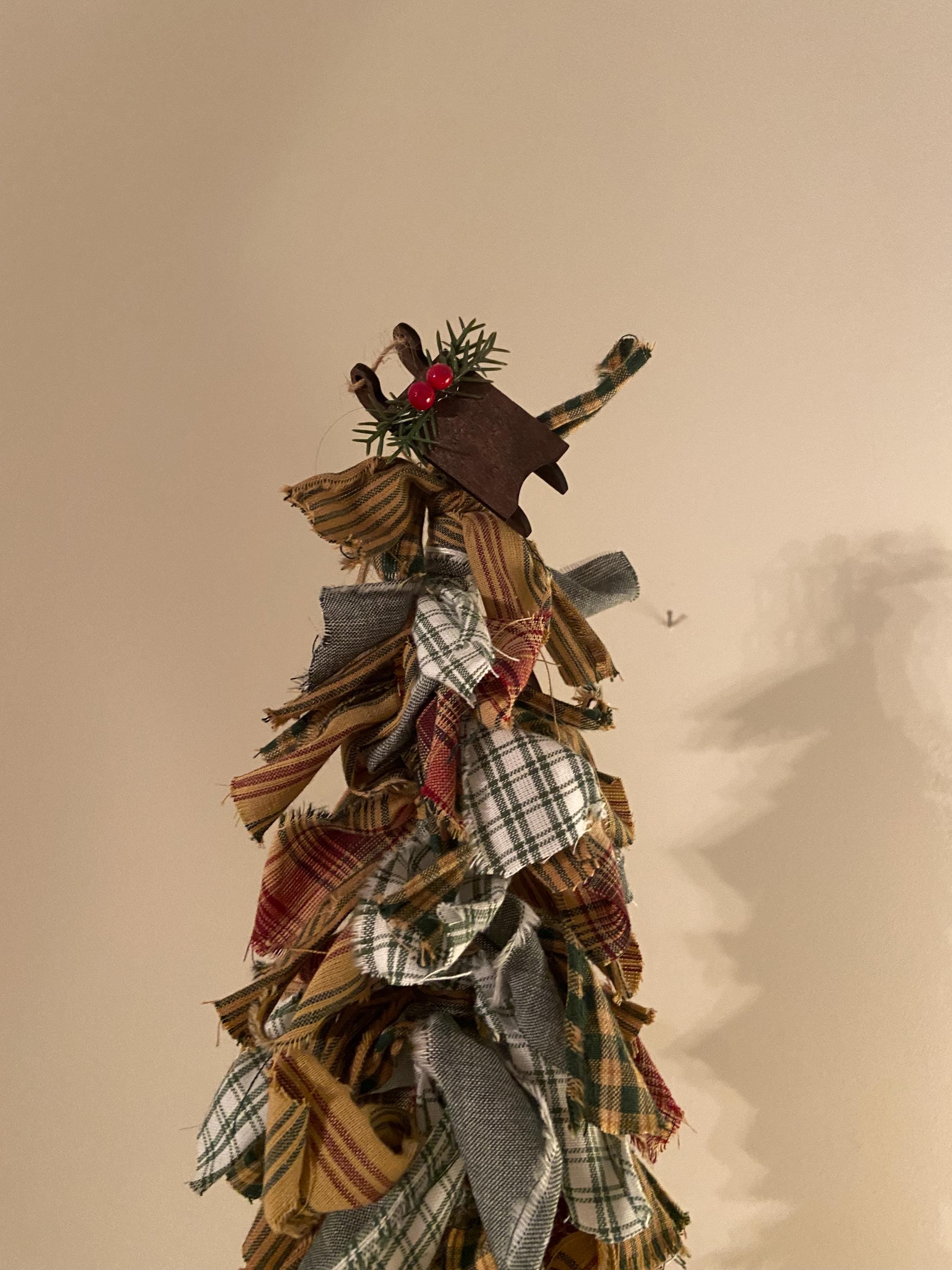 38 Inch Tall Homespun Rag Christmas Trees - Etsy