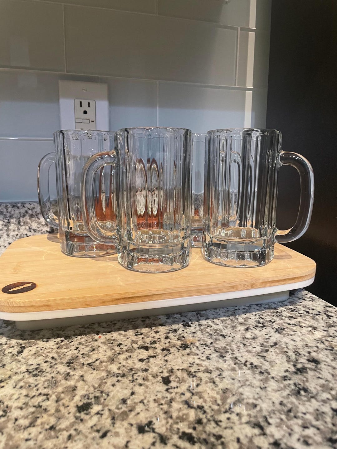 Vintage Libbey Heidelberg Glass Beer Mugs - Etsy
