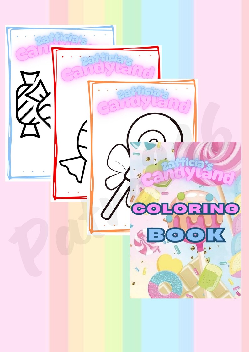 Candyland Coloring Book - Etsy