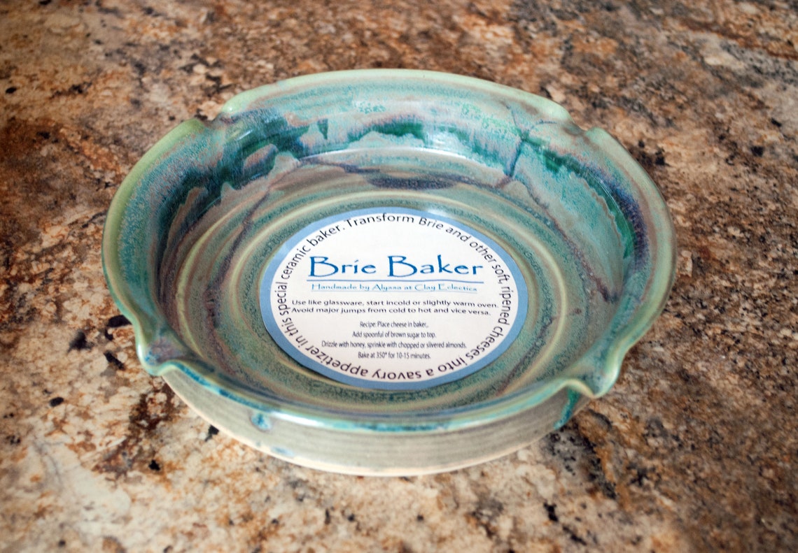Brie Baker Large 13oz Ceramic/ Pottery Turquoise / Teal | Etsy