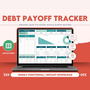 Debt Payoff Tracker: Google Sheets Budget Template (digital Download ...