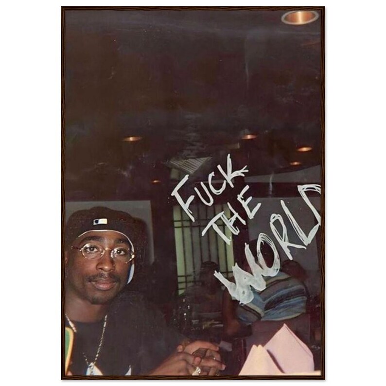 Tupac Poster 2 Pac Wall Art Comic Cartoon Hip Hop Decor Premium Tupac ...