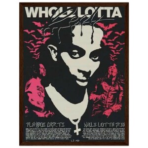 Whole Lotta Red / Whole Lotta Red Poster / Hiphop Poster / Hip Hop ...