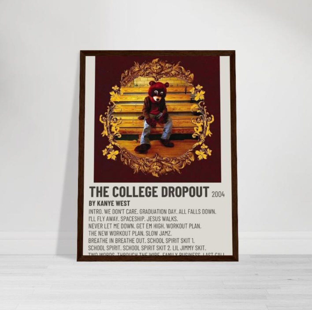 Kanye West Poster / the College Dropout Poster / Album Cover Poster ...